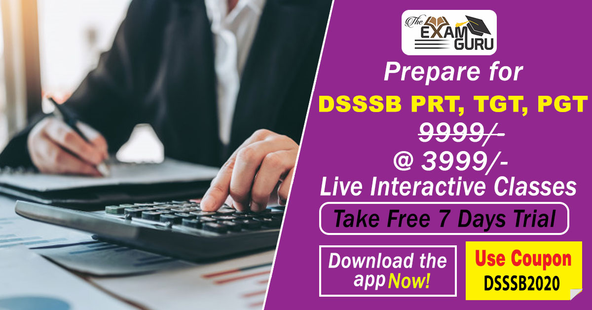 Online DSSSB PRT, TGT & PGT Coaching | 14 Days Free Trial